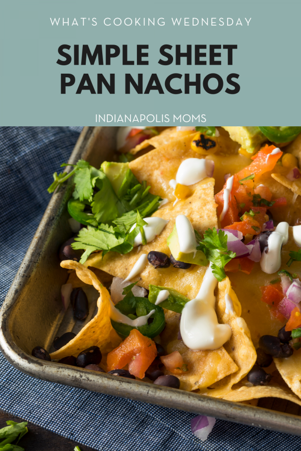 Simple Sheet Pan Nachos {What's Cooking Wednesday}